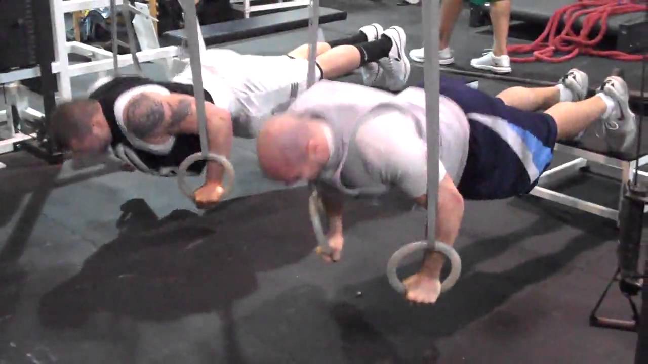 DeFrancosGym.com - Gymnastic Ring push-ups - YouTube