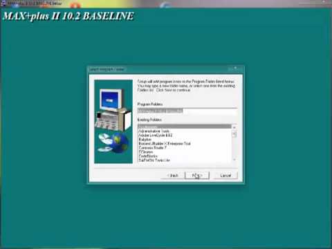 Installation d'Altera Max+Plus II - YouTube