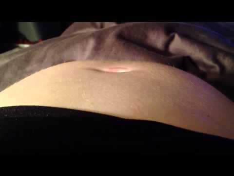 Baby bam moves in momma's belly