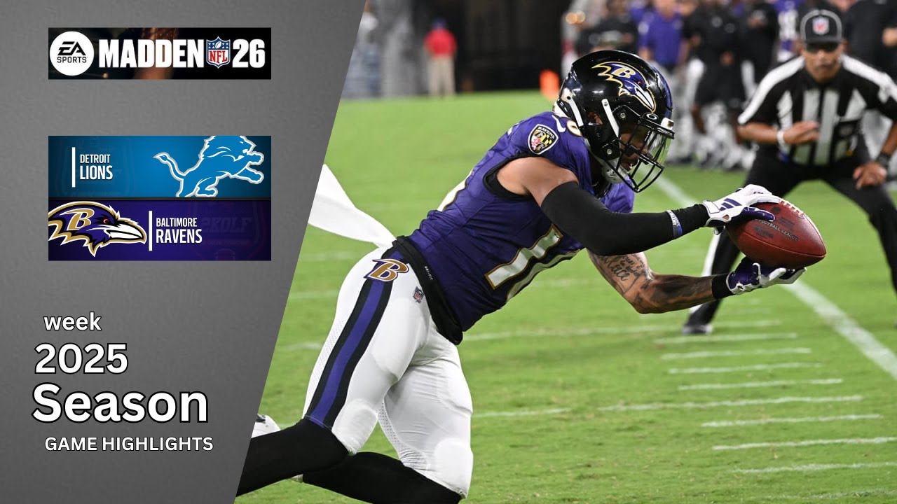 Detroit Lions vs. Baltimore Ravens Game Highlights | NFL 2025 Week ...