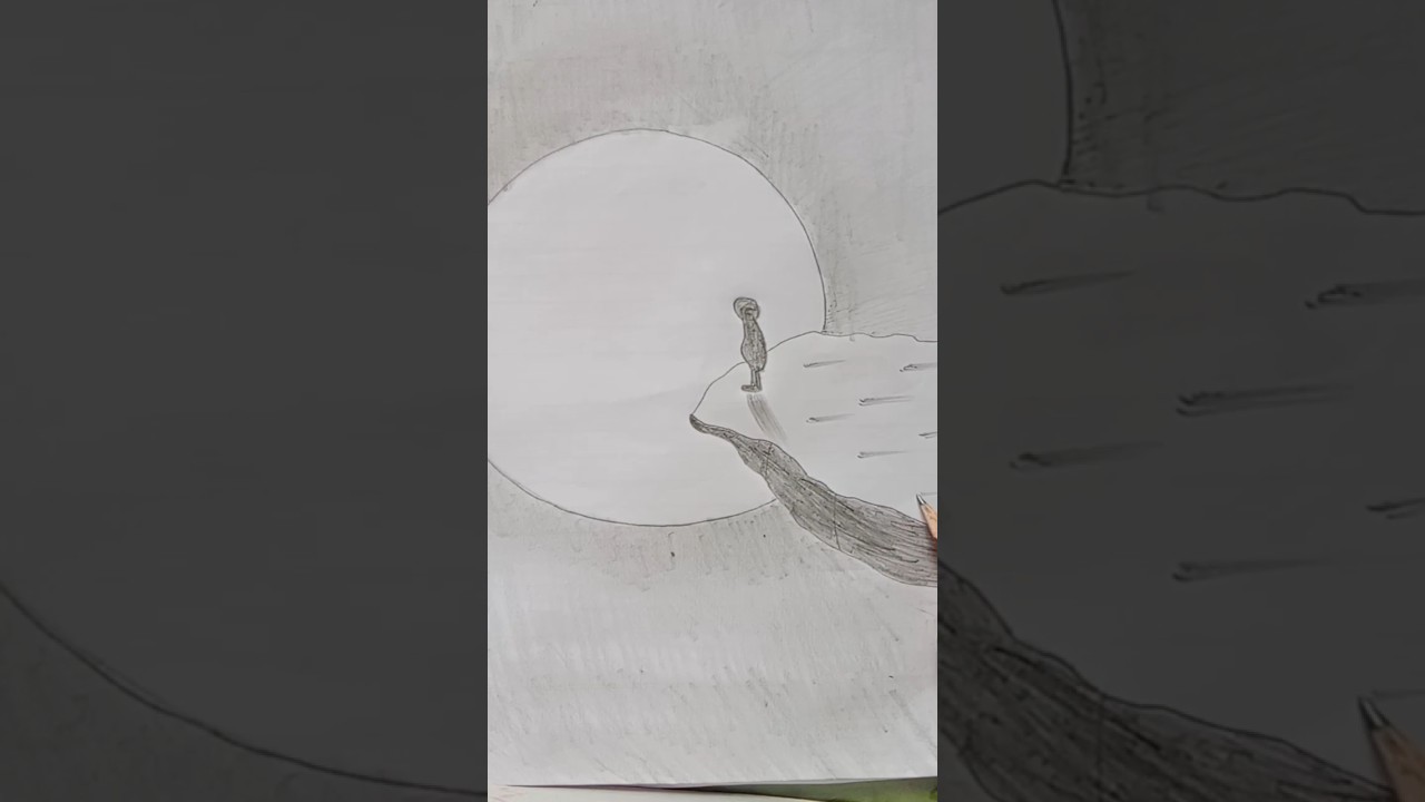 mount moon drow | simple drow art | #shorts #viral - YouTube