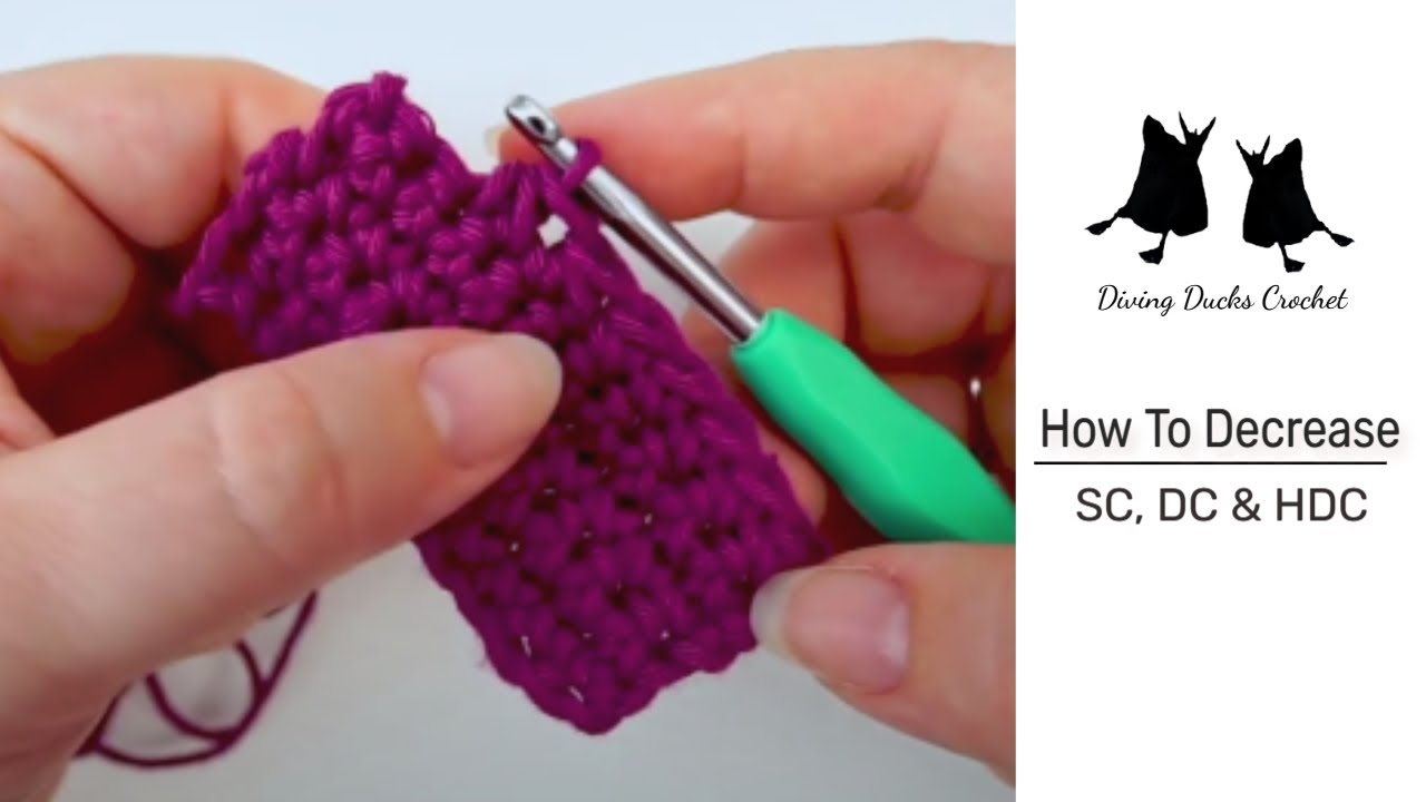 EASY Crochet Decrease Tutorial | SC, DC & HDC | Updated Version - YouTube