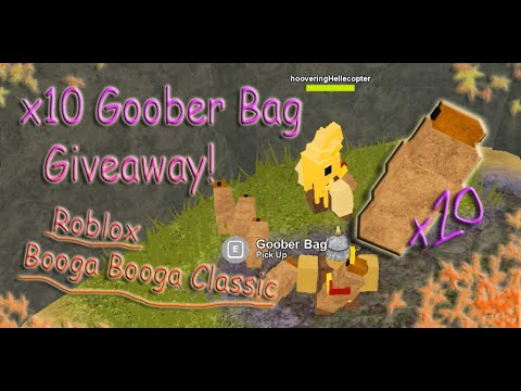 [CLOSED] 10 Goober Bags Giveaway - Roblox Booga Booga Classic - YouTube