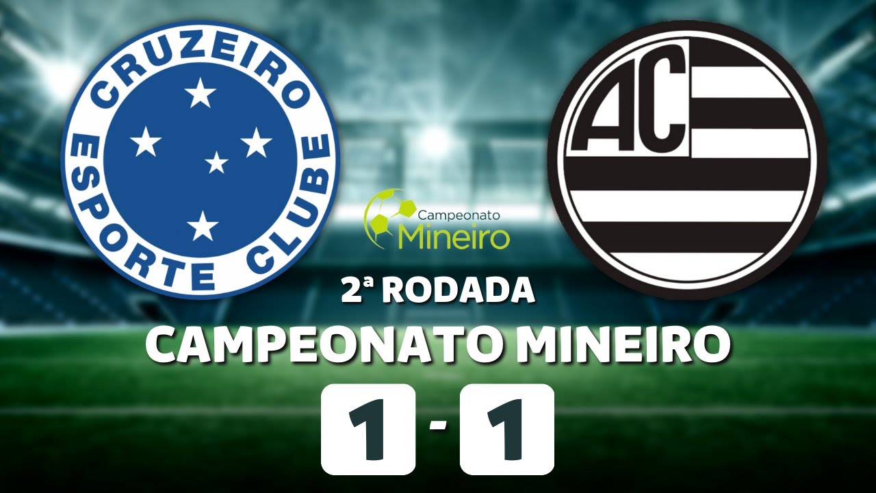 CRUZEIRO 1 x 1 ATHLETIC CLUB MINEIRO 2023 2ª RODADA | CAMPEONATO ...
