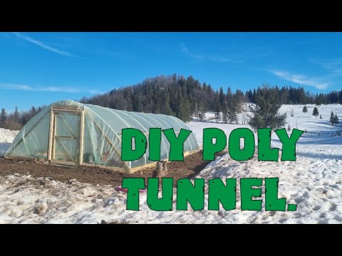 Off Grid Living. DIY Poly tunnel. - YouTube