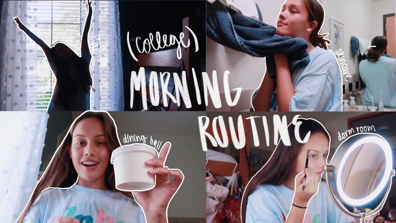COLLEGE MORNING ROUTINE - YouTube