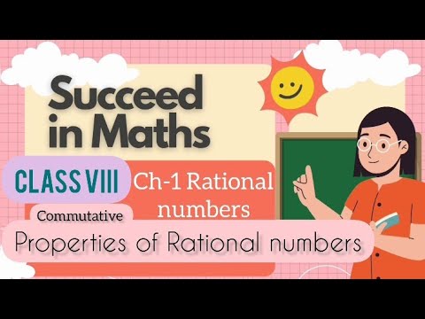 Class VIII Maths-Ch-1 Rational numbers-Properties -Commutative property ...