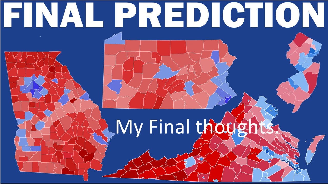 2025 PREDICTION | My OFFICAL PREDICTIONS for TOMMOROWS ELECTIONS across ...