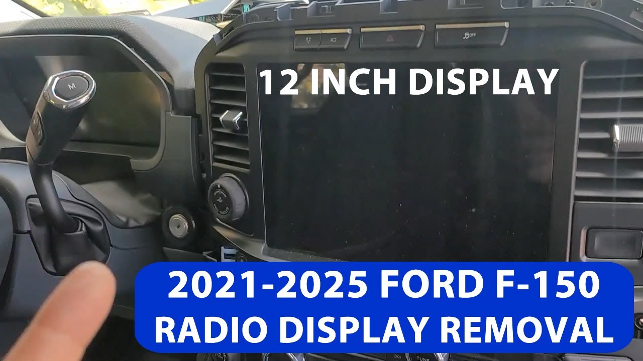 How To Remove 2021-2025 Ford F-150 Radio Display. 12 Inch Display - YouTube