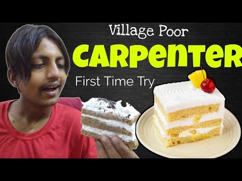 Poor Carpenter First Time Try Pastry ! - YouTube