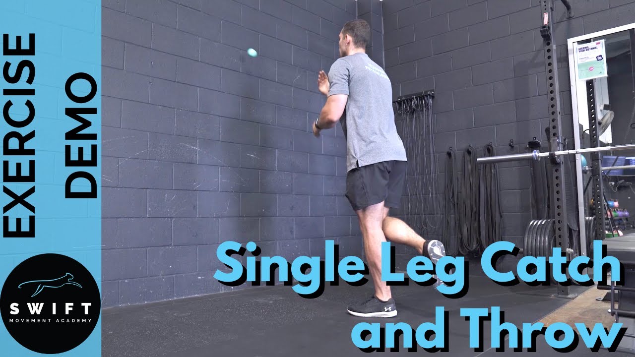 How To Do a Single Leg Catch and Throw - YouTube
