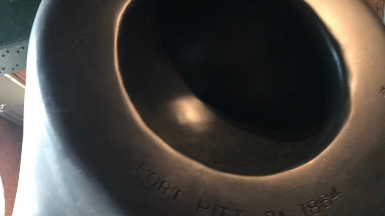 (1000 pound cannon ball) 20 inch rodman cannon 1864 - YouTube