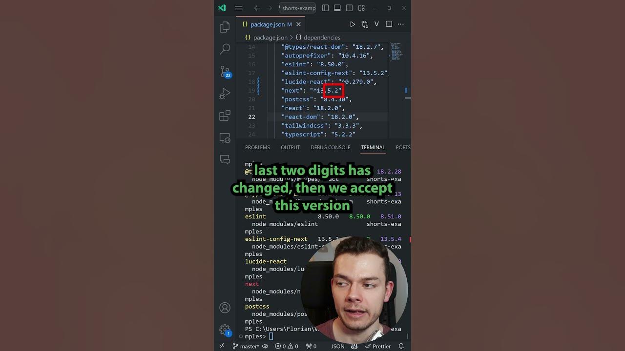 Npm Outdated Red Vs Yellow Packages Nodejs Webdevelopment Frontend Backend Nodejstutorial