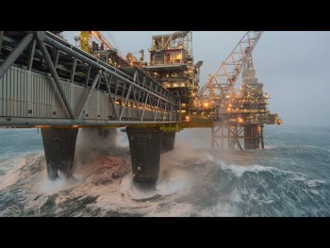 Winter storm at Oseberg Field Center in the North Sea. - YouTube