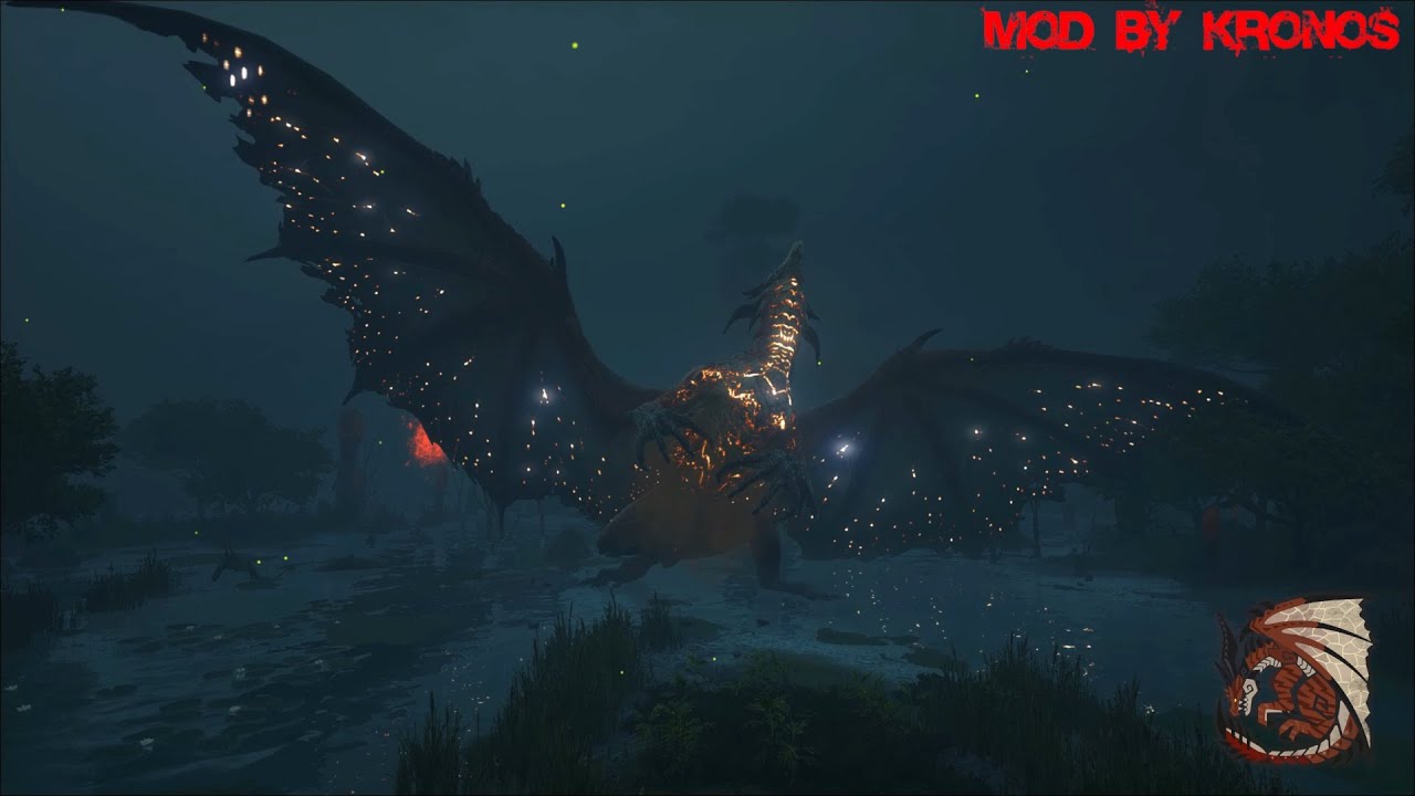 ARK: Survival Evolved Safi'jiiva Vs Bahamut FFXIV - YouTube