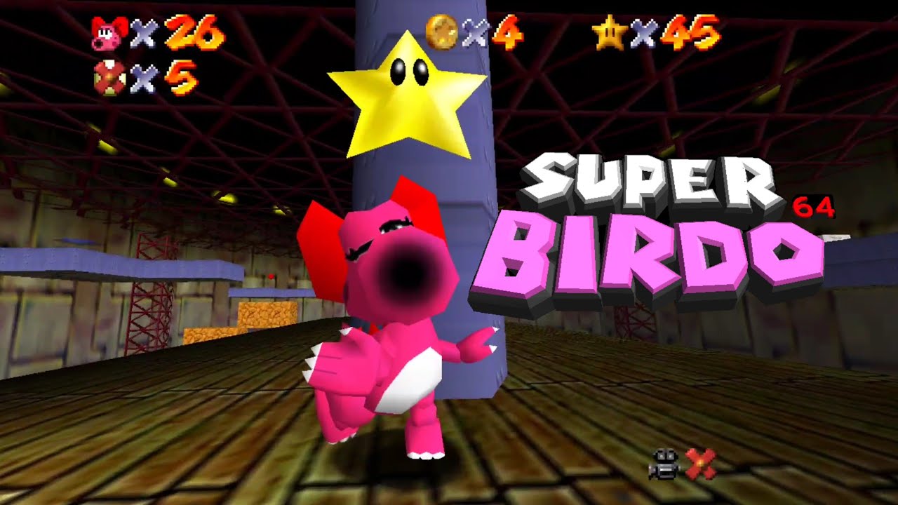 Super Birdo 64 Mod Full Screen 16:9 Dire Dire Docks Complete (Gameplay ...
