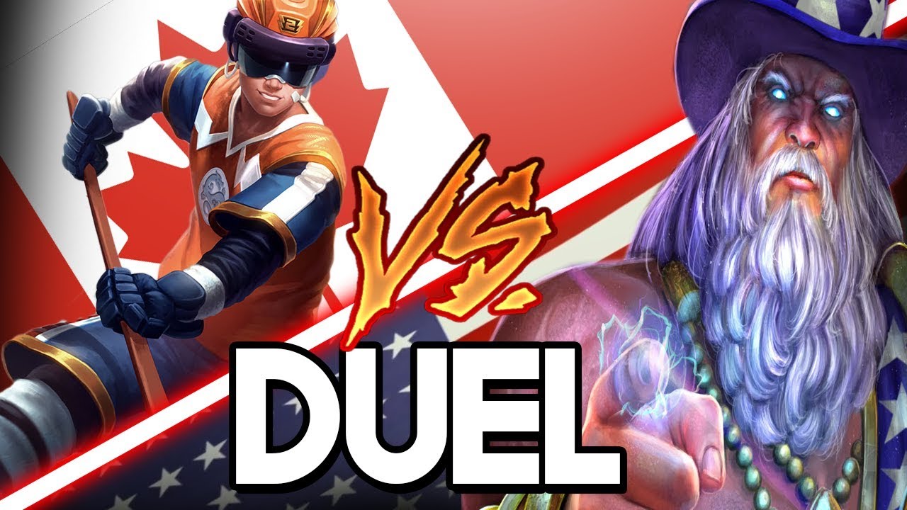 Smite: THE UNITED STATES VS. CANADA DUEL ROUND 2 Ft. SexyRexsi - YouTube