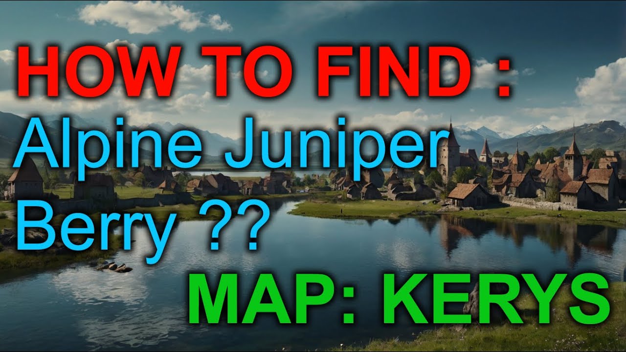Pax Dei How to find Alpine Juniper Berry on Kerys map ? - YouTube