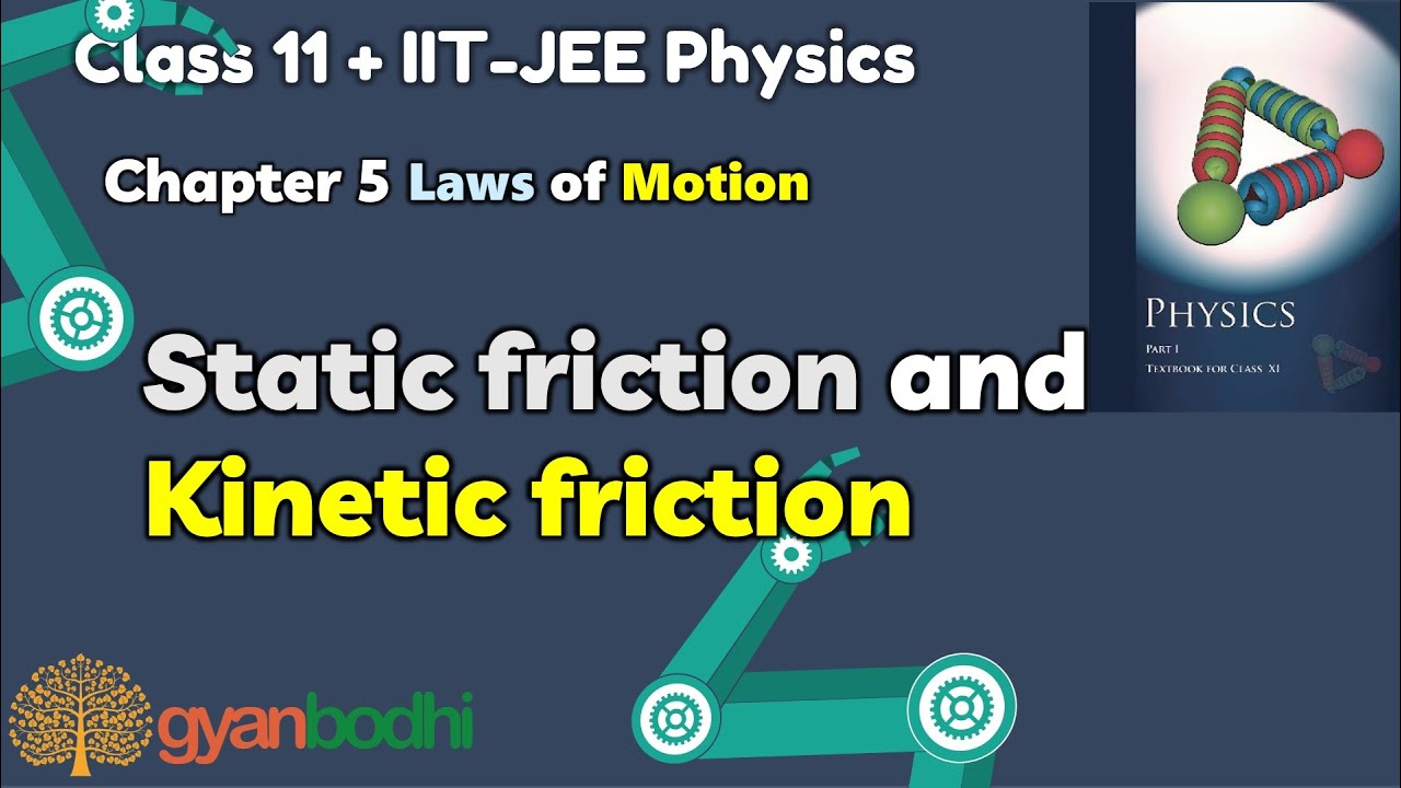 Static friction and kinetic friction | Class 11 Physics, Chapter 5 ...