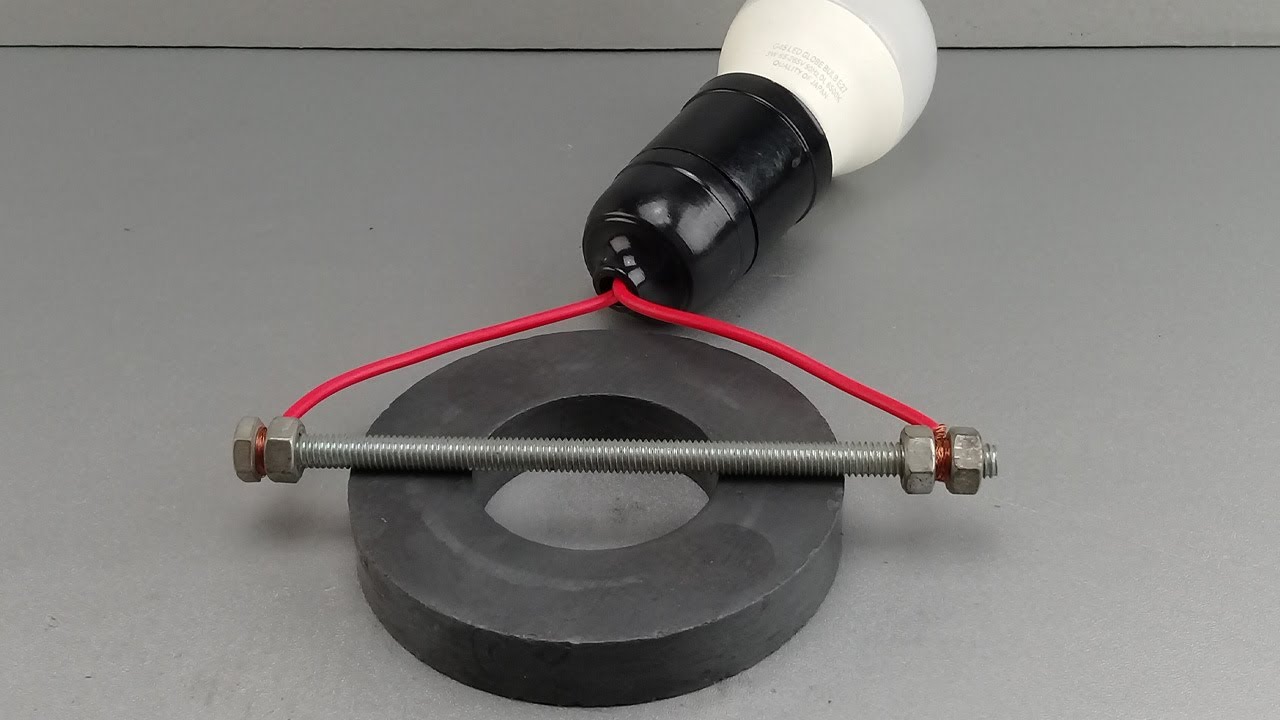 Free 220v Energy Generator Using Bolt And Magnet With Copper Wire 100% ...