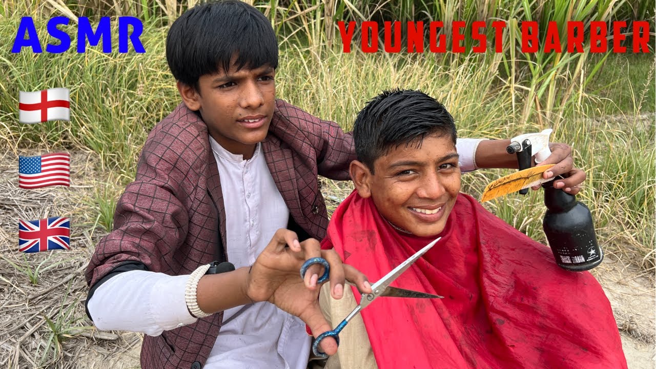 ASMR|| Fast and Aggressive haircut by youngest barber in the world 🌍 ...