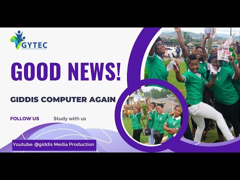 Good News! Good News! Good News!, Giddis Computer Training Center is back again. - YouTube