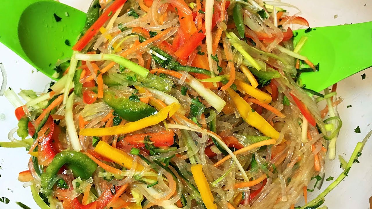 ФУНЧОЗА с овощами. Полезно и Вкусно! Bean Threads with Vegetables - YouTube