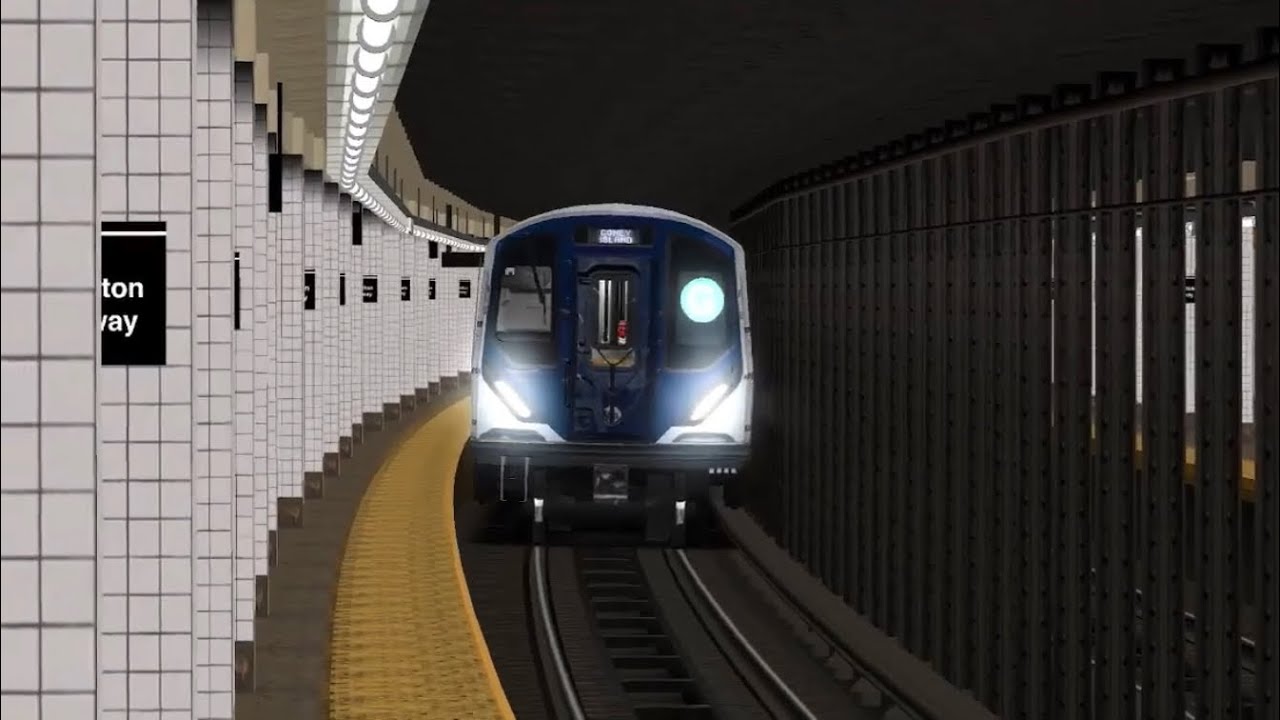 [OpenBVE] R211A Ⓖ full ride from Church Avenue to Court Square - YouTube