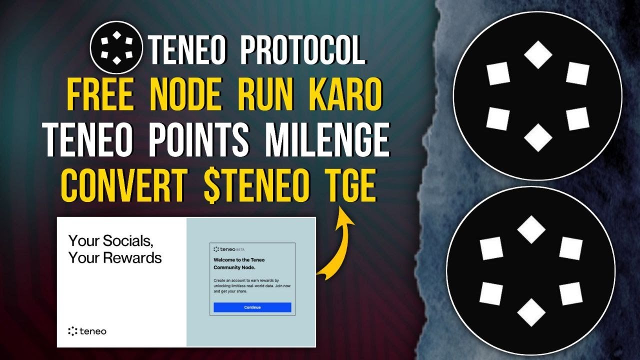 TENEO PROTOCOL | Run Free Node | Collect Teneo Points | Convert to ...