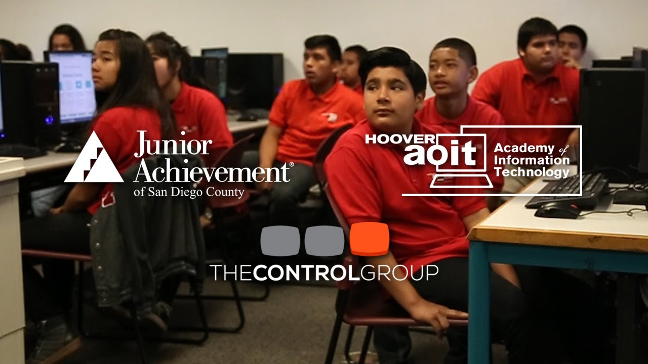 The Control Group teaches an Hour of Code at Hoover AOIT - YouTube