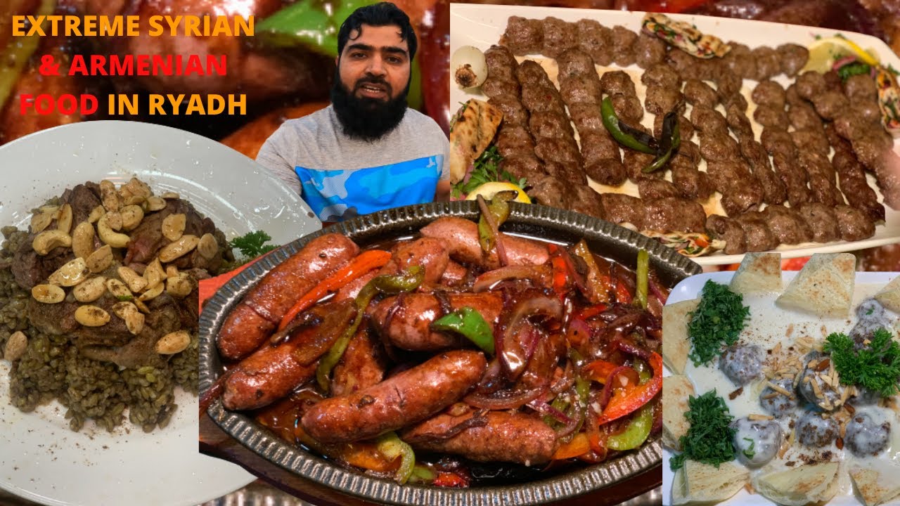 Trying Extreme ARMENIAN & SYRIAN Food Kharoof Mahshi Kabab Laham Kabab ...