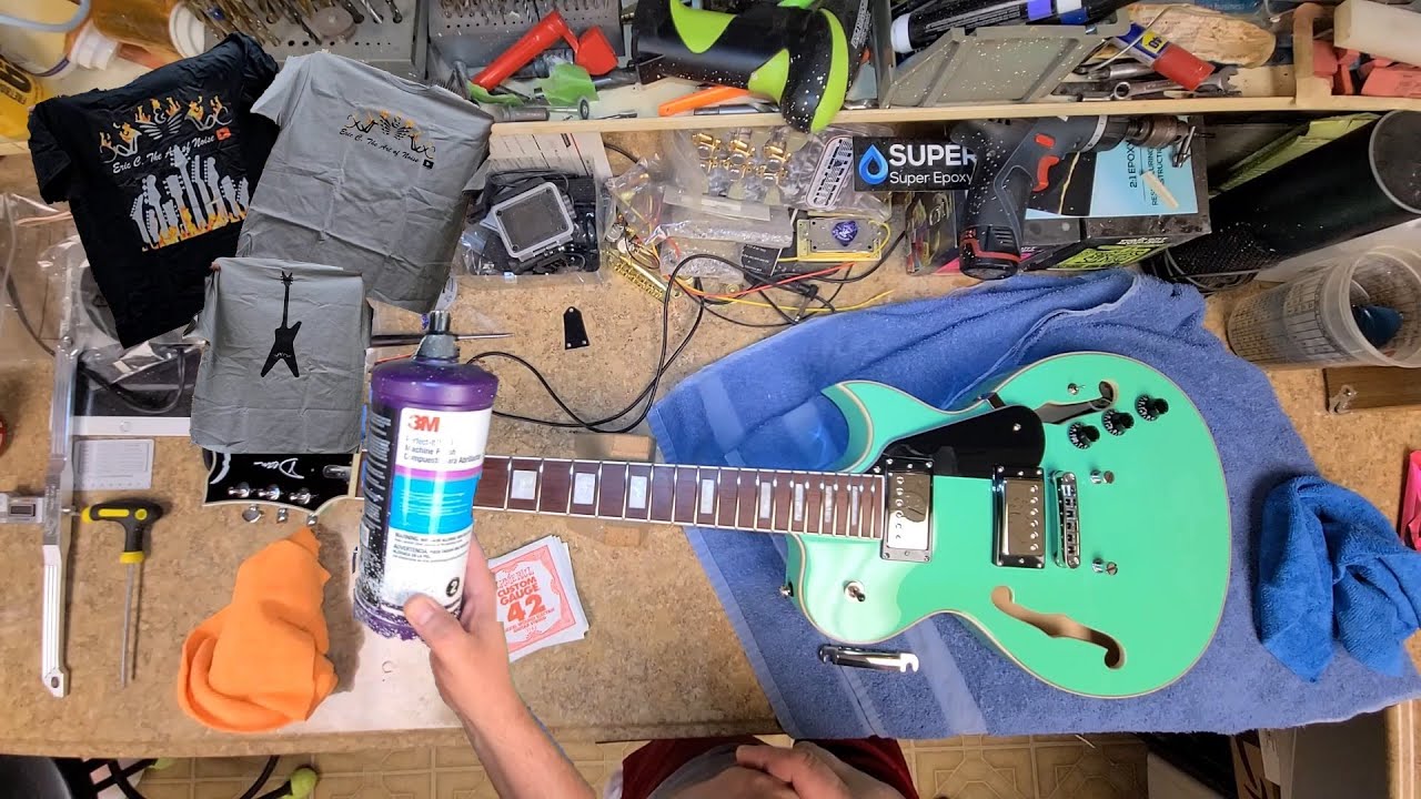 Dean Shire Polishing and Tightening Up Loose Ends Before Stringing and ...