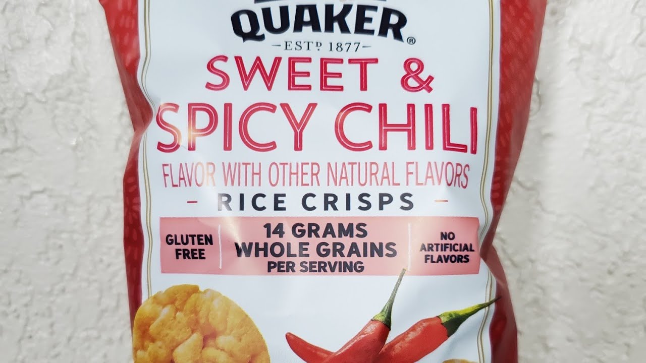 Quaker... Sweet & Spicy Chili Rice Crisps - YouTube