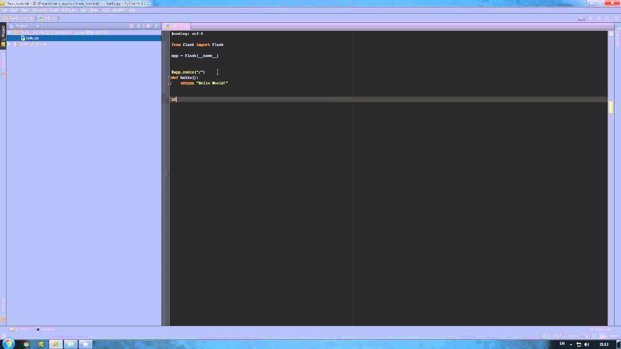 Flask Hello World Youtube
