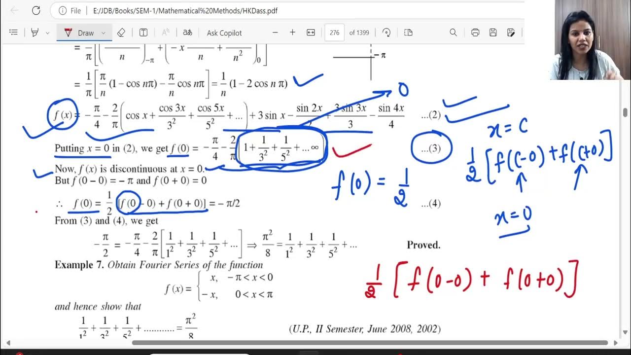 L-12, Fourier Series for Discontinuous Function - YouTube