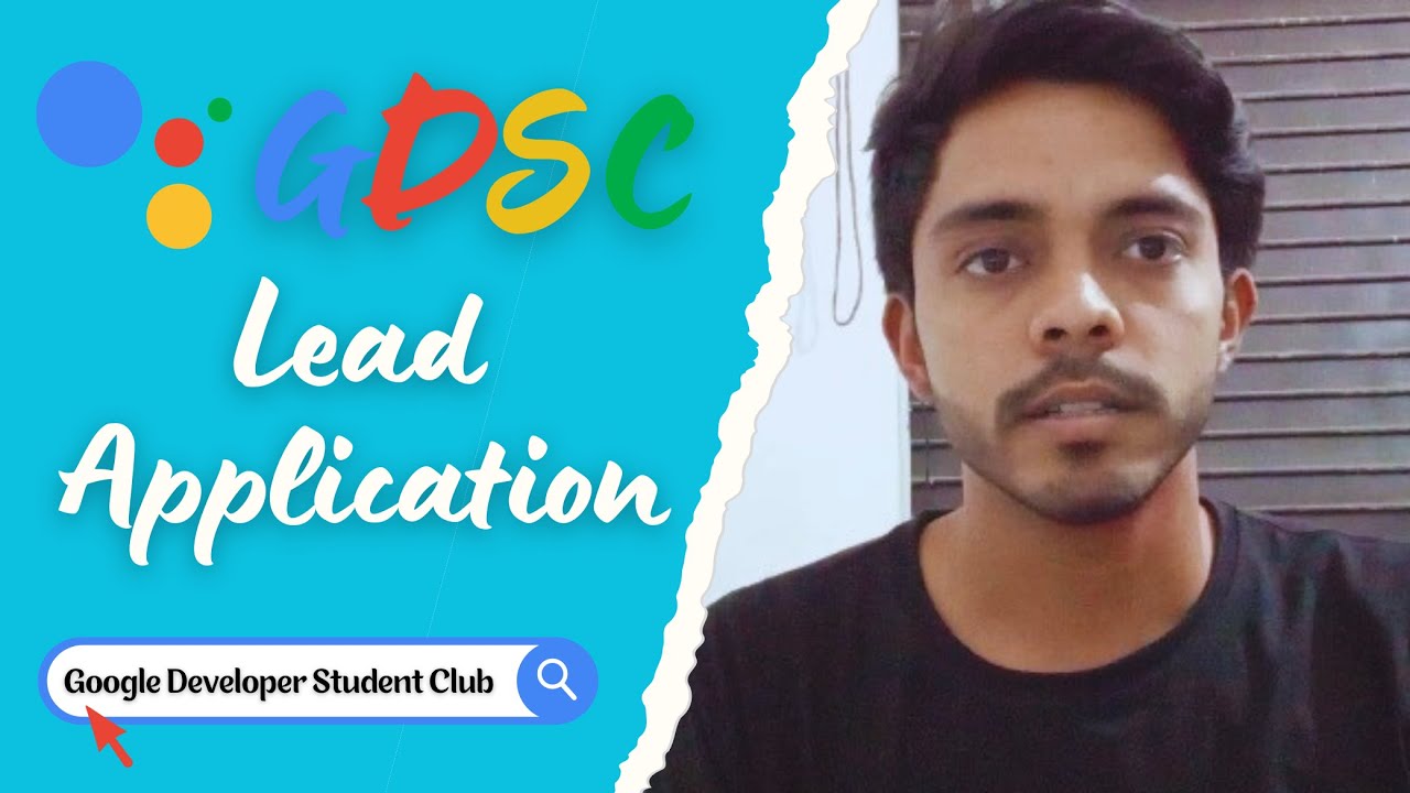 Google Developer Student Clubs(GDDC) Lead Application - YouTube
