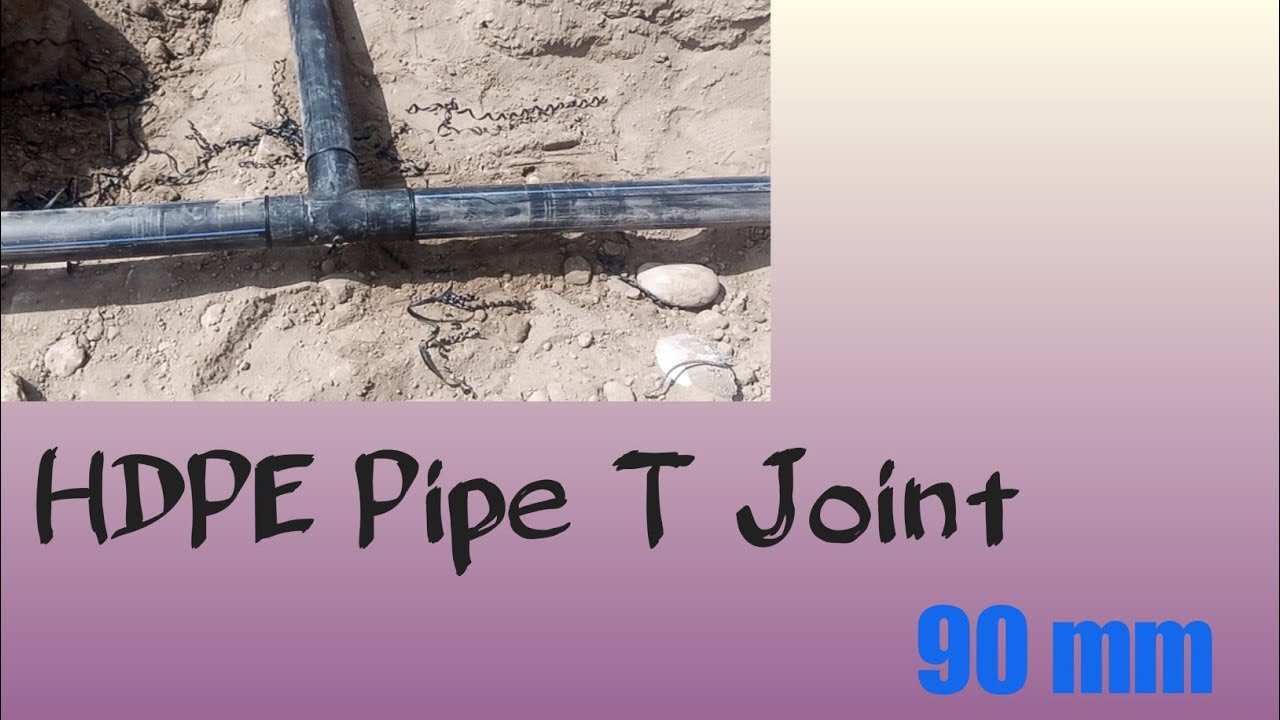 HDPE Pipe Jointing|T joint full process| yasir vlogs - YouTube