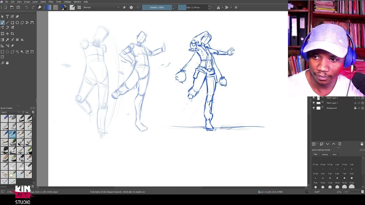 Quick poses sketch practice - YouTube