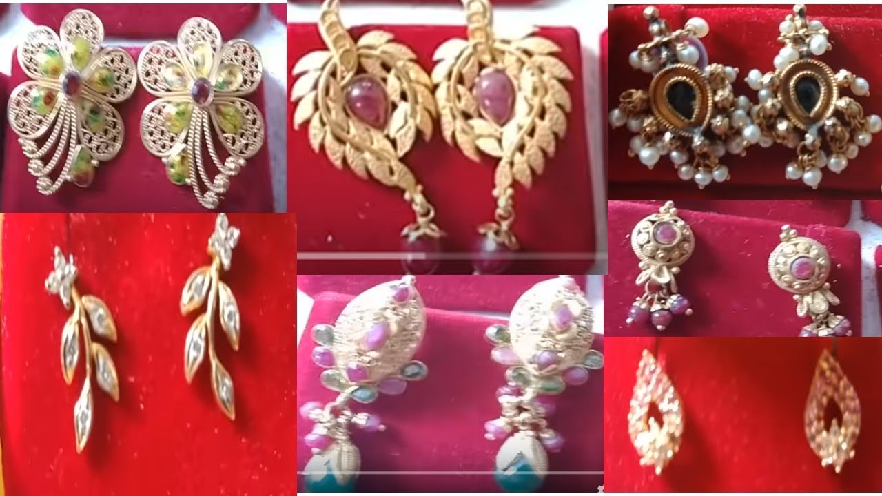 My gold Ear Ring Collection past 20 years - YouTube