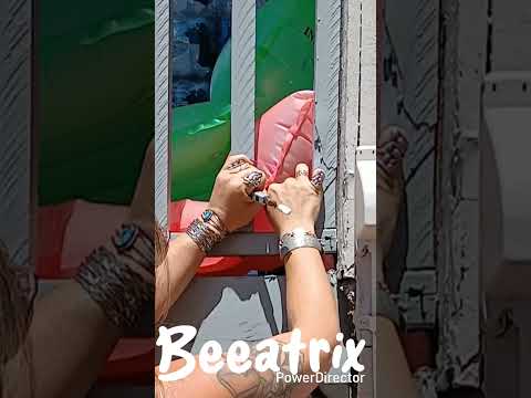 POPPING A STORES POOL TOY #inflation #inflatable #balloon