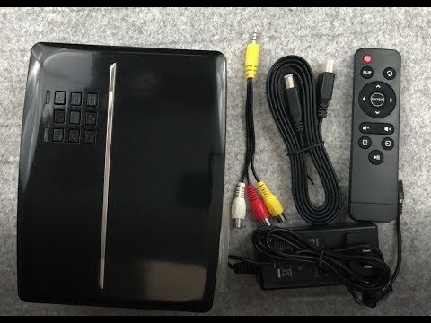 Budget 1800 Lumen LCD Mini Projector GP80, Multimedia Home Theater For ...