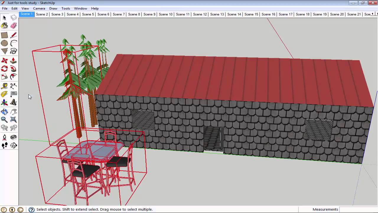 Google Sketchup Tutorial: Lock Objects in Google Sketchup - YouTube