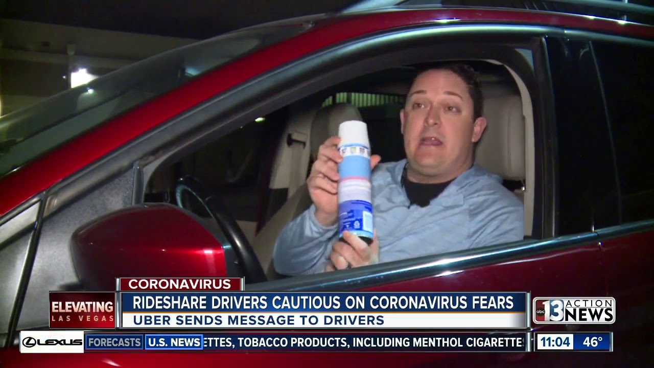 Rideshare drivers cautious over coronavirus - YouTube