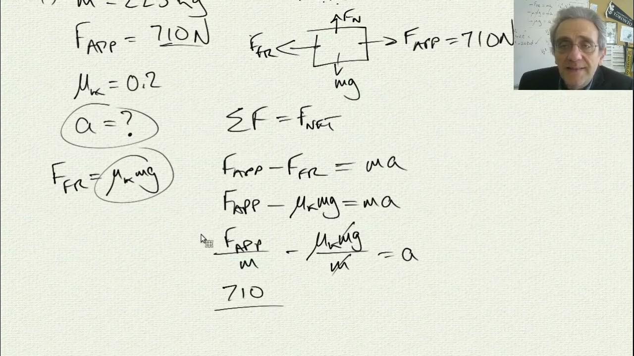 Physics 11 - Lesson 18 Dynamics Friction examples - YouTube