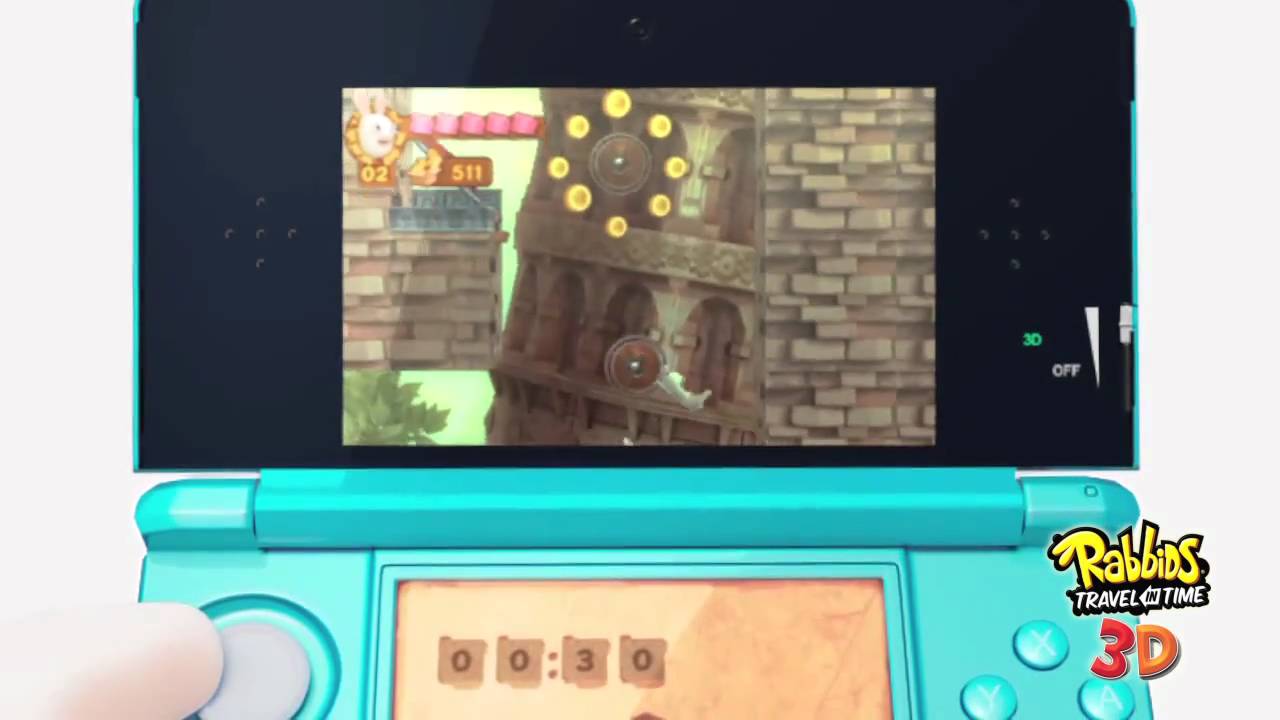 Rabbids 3D - 3DS - History goes 3D Trailer - YouTube