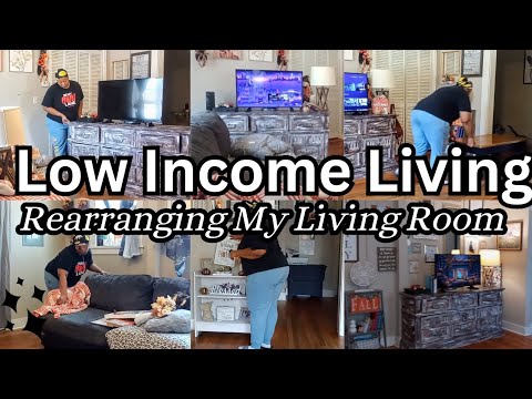 LOW INCOME LIVING/REARRANGING MY AWKWARDLY MADE LIVING ROOM ...