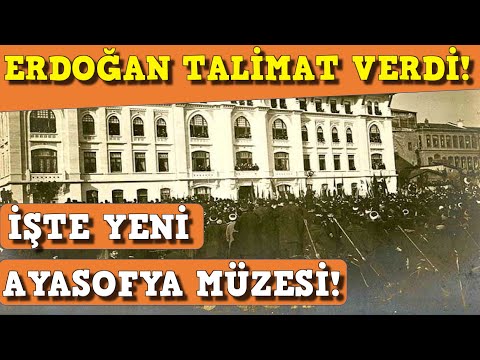 Cumhurbaşkanı Erdoğan'ın Talimatıyla yeni Ayasofya Müzesi açılıyor.Hem de sürpriz bir binada
