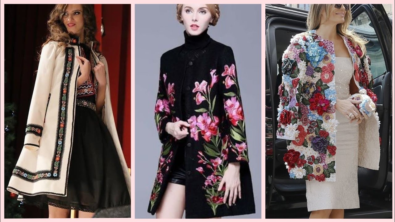Gorgeous And Beautiful Embroidered Woolen Coat /Jacket And Sweater ...