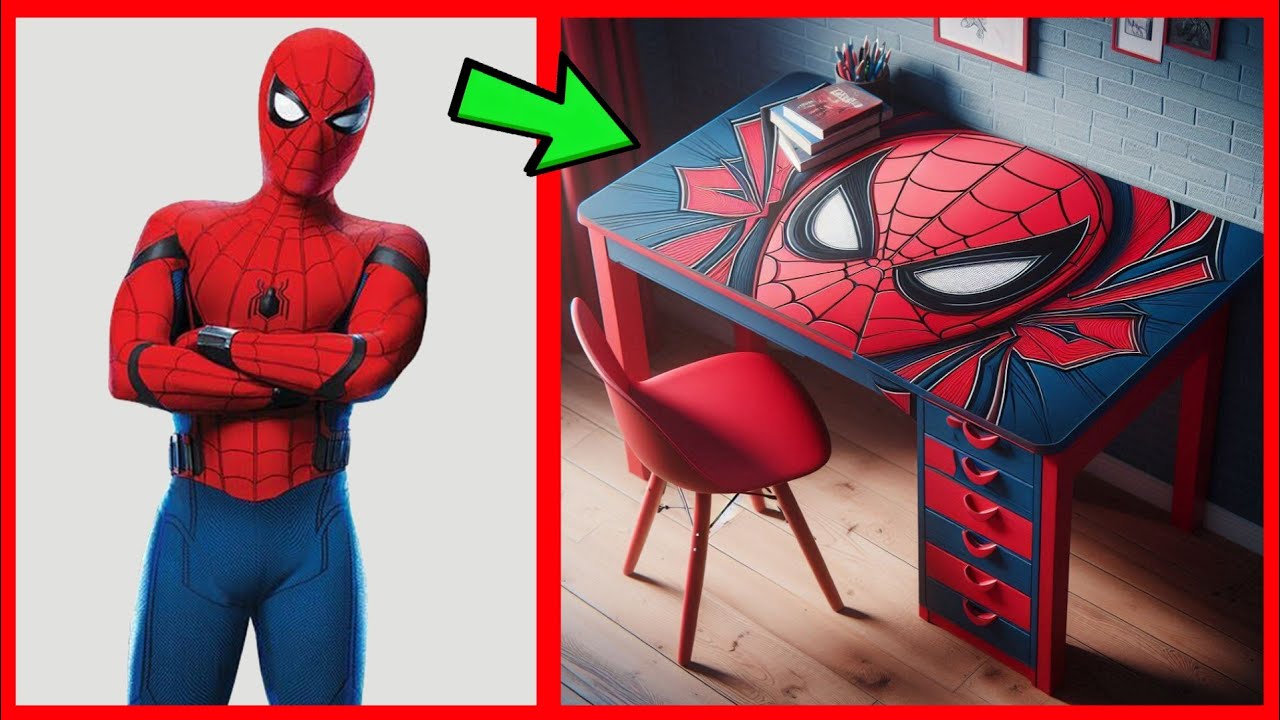 AVENGERS but STUDY TABLE 👨‍💻 VENGERS 🔥 All Characters (marvel & DC ...