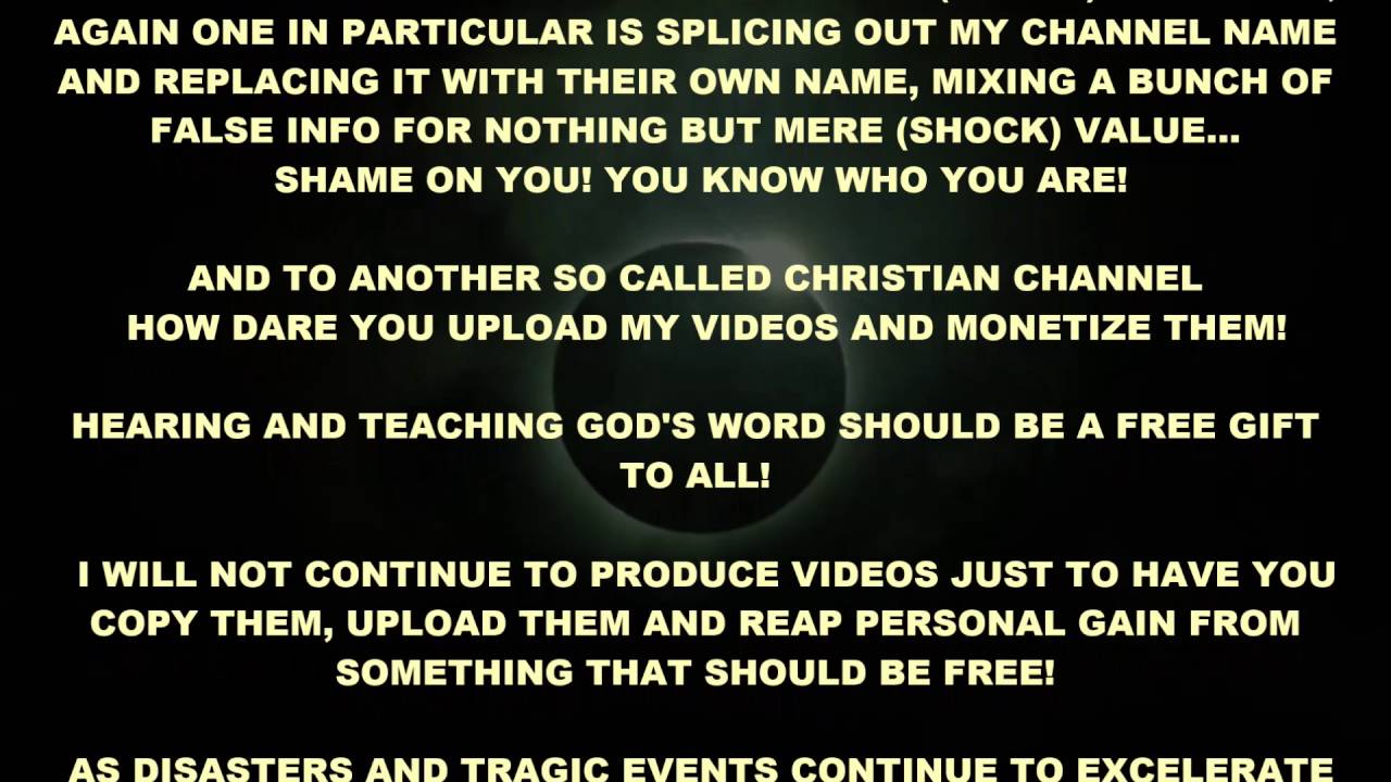 PLEASE READ!!! IMPORTANT MESSAGE - YouTube